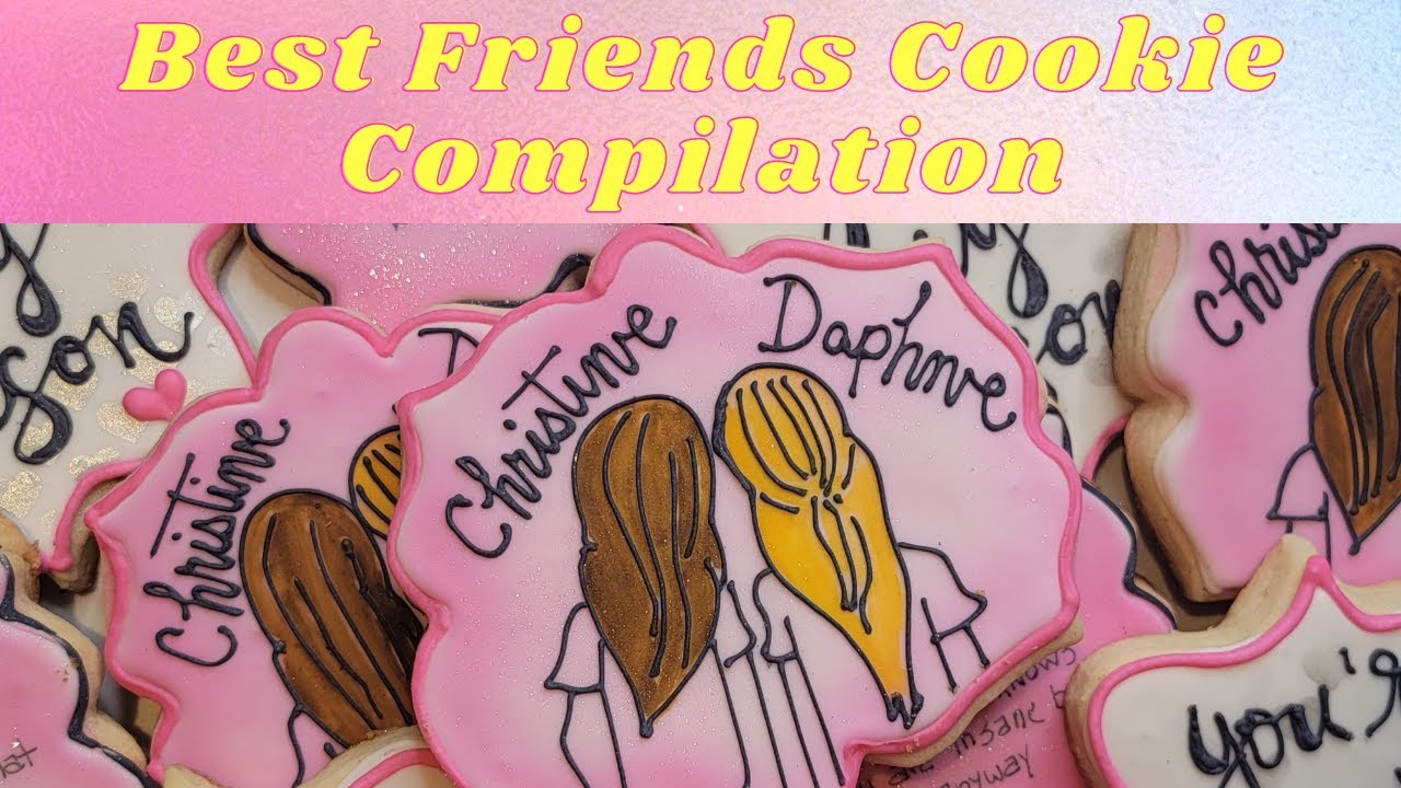 Satisfying Cookie Decorating [Best Friends Theme] - YouTube