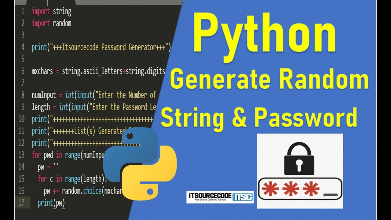 Python Password Generator Get Passwords With Python Full Video Youtube
