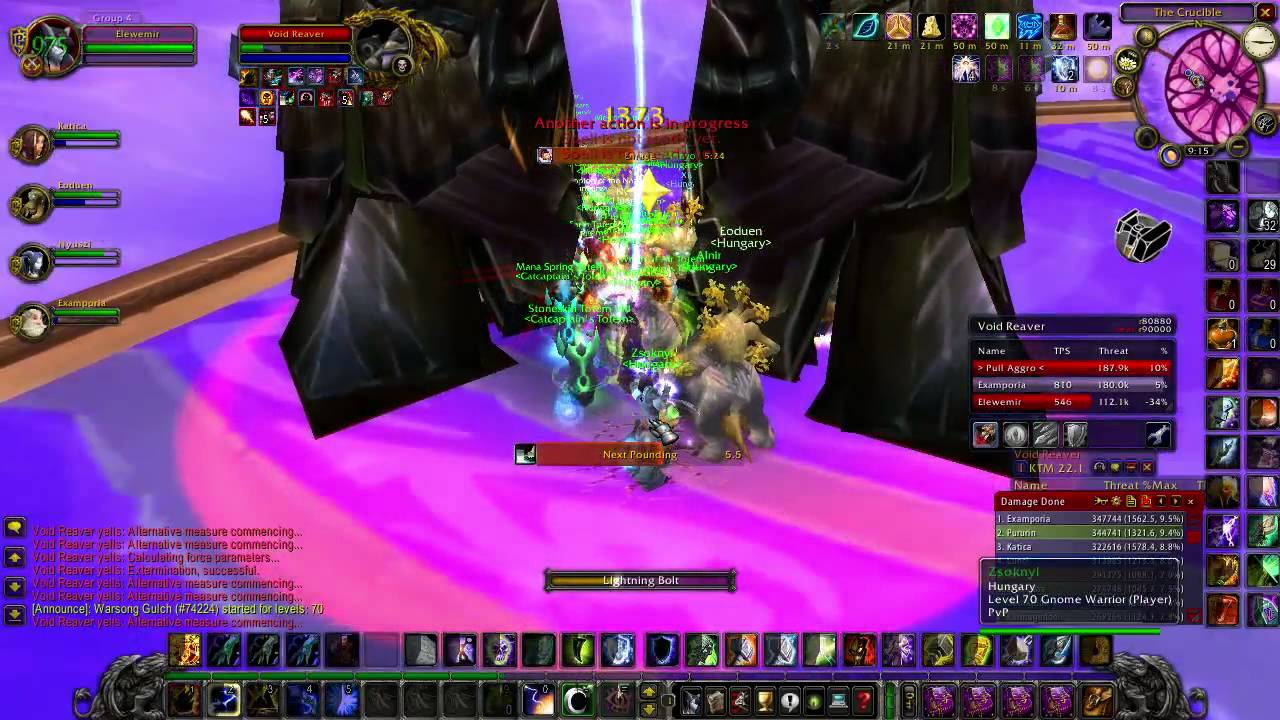 WoW TBC raid #2 - How to kill The Void Reaver (Elemental Shaman POV ...