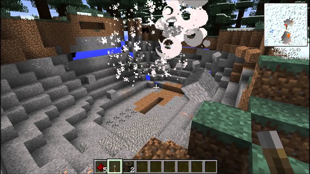 Minecraft Voltz playing with red matter explosives - YouTube
