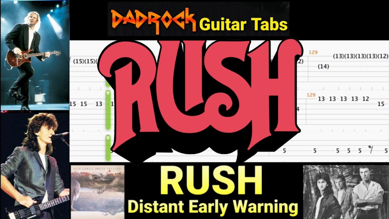 Distant Early Warning - RUSH - Guitar + Bass TABS Lesson - YouTube