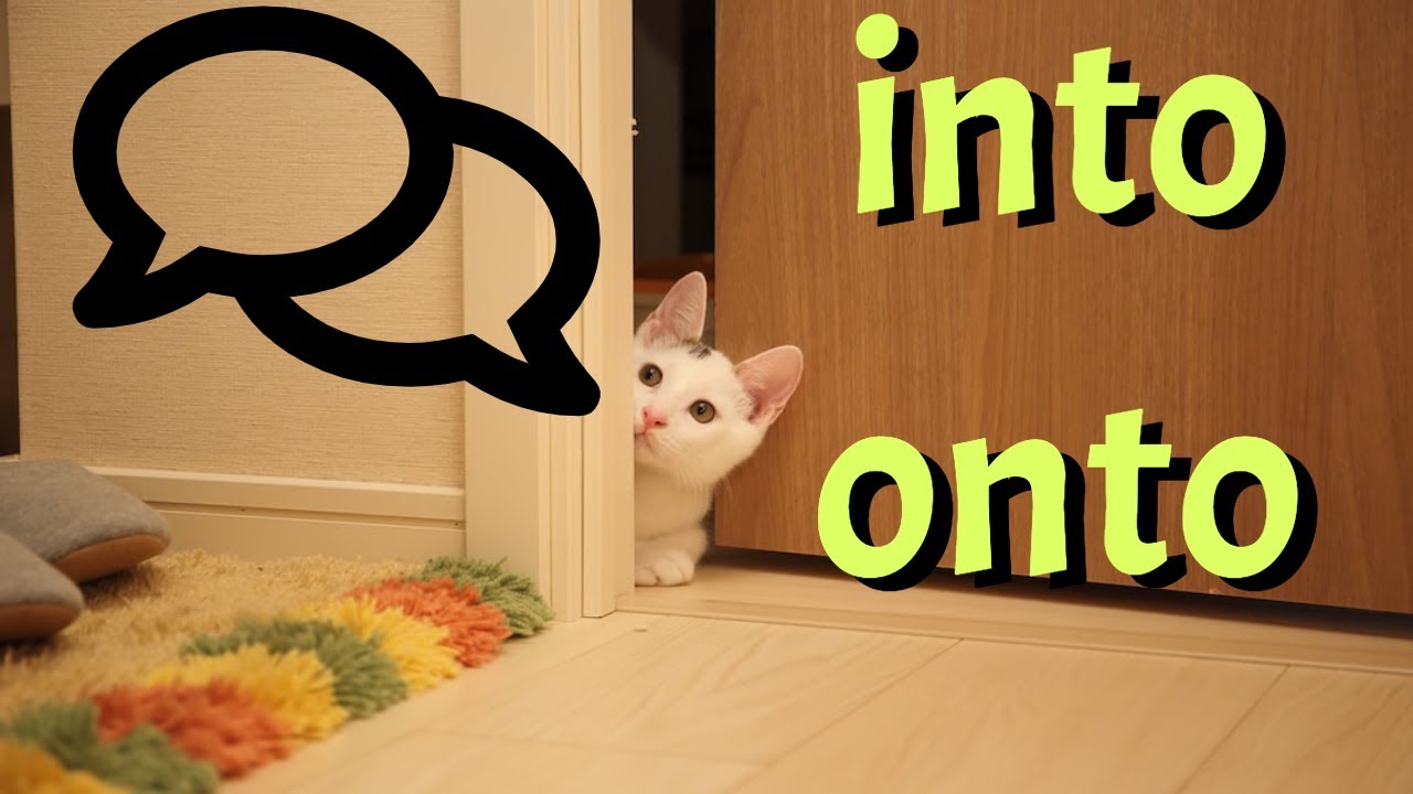 American English Grammar for Into and Onto - YouTube