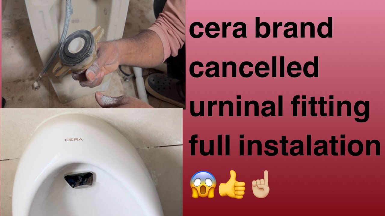cera brand Urinal fitting full installation😱👍#viral #2024 #trending ...