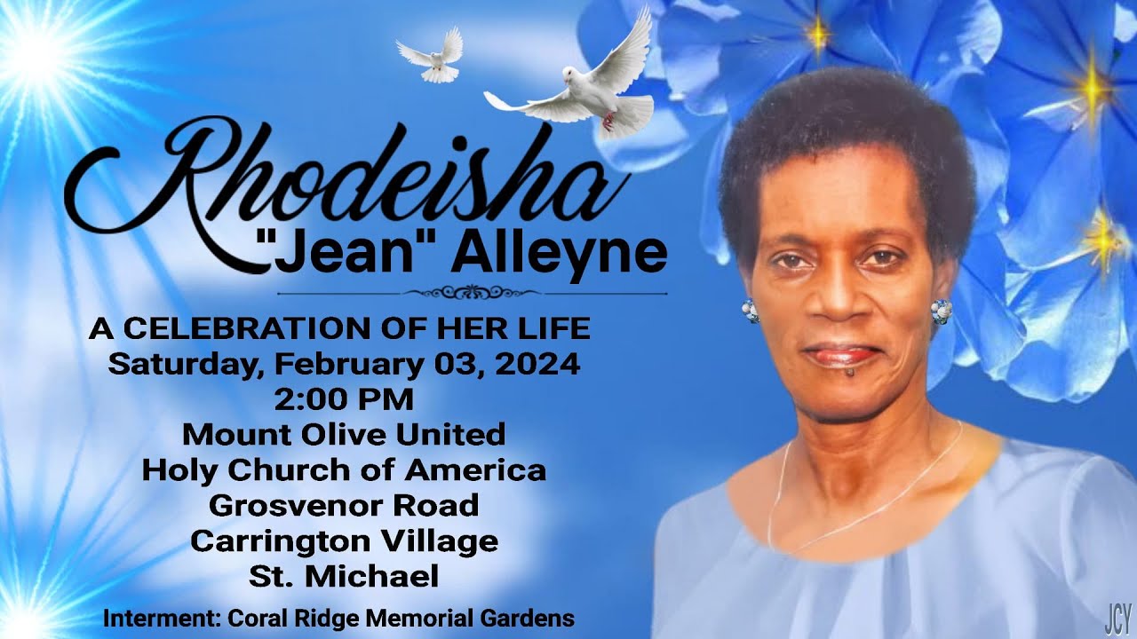 A Service of Thanksgiving for the Life of Rhodeisha Alleyne - YouTube