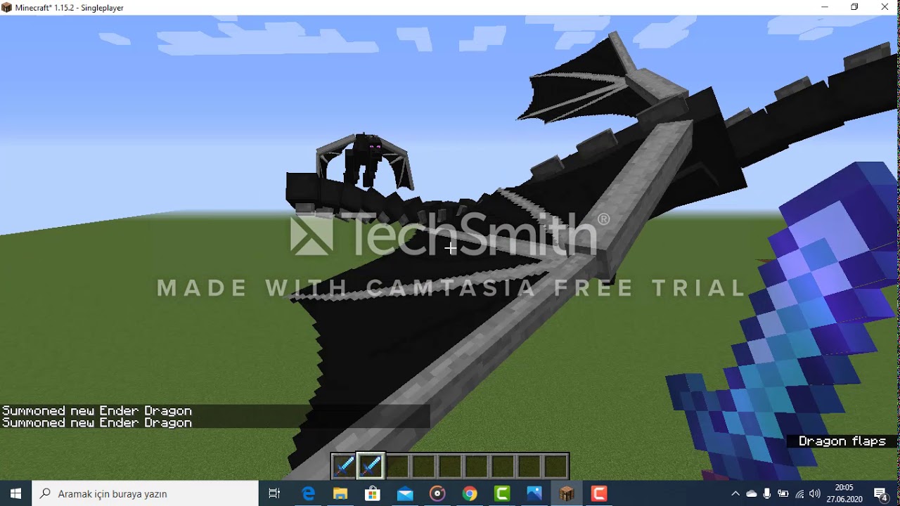 EN İYİ KILIÇ NASIL YAPILIR MİNECRAFT 1.15 - YouTube