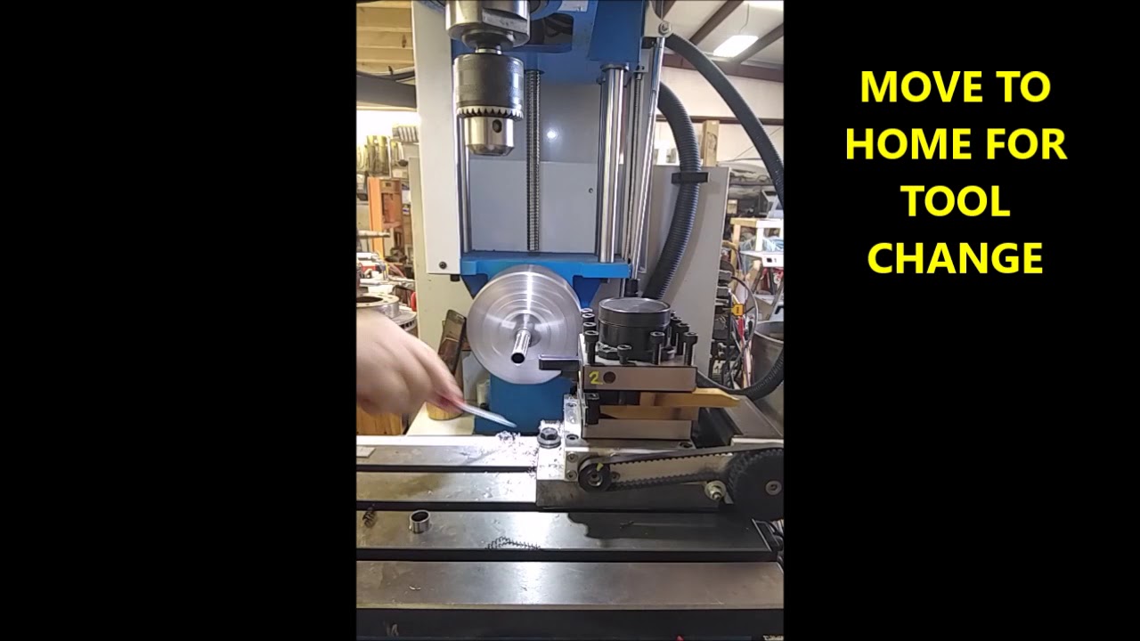 CNC TOOLPOST IN ACTION - YouTube