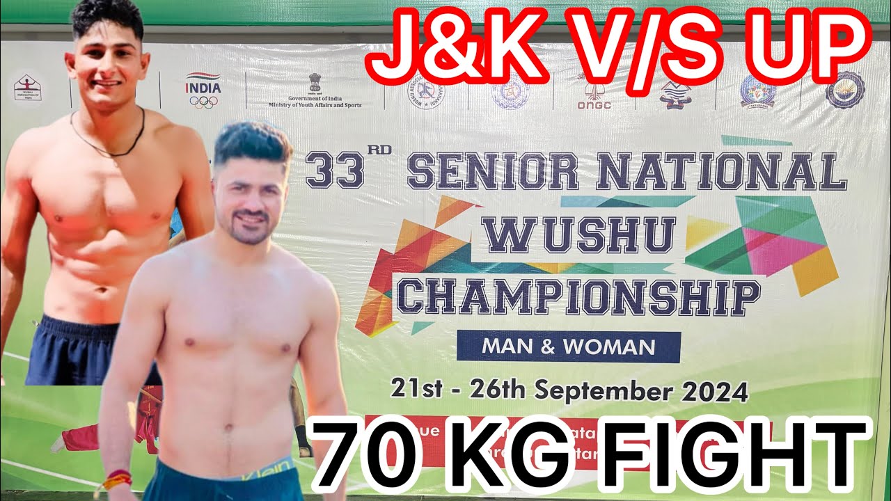 70 KG🔴 Aman Balhara (UP) V/S 🔵 Dev Rajput (J&K) - 33rd SENIOR NATIONAL WUSHU CHAMPIONSHIP-2024 ...