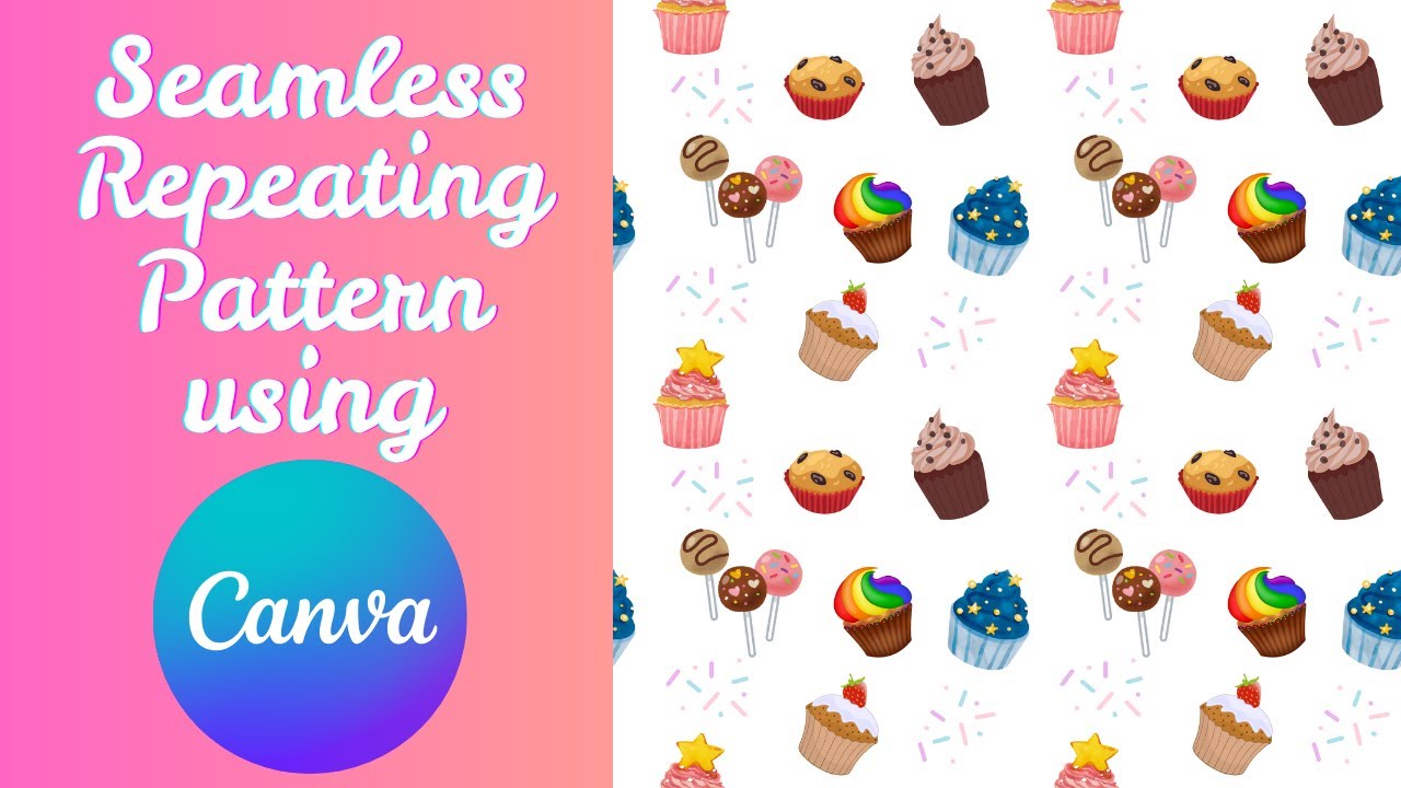 How To Make A Seamless Repeating Pattern Using Canva - YouTube