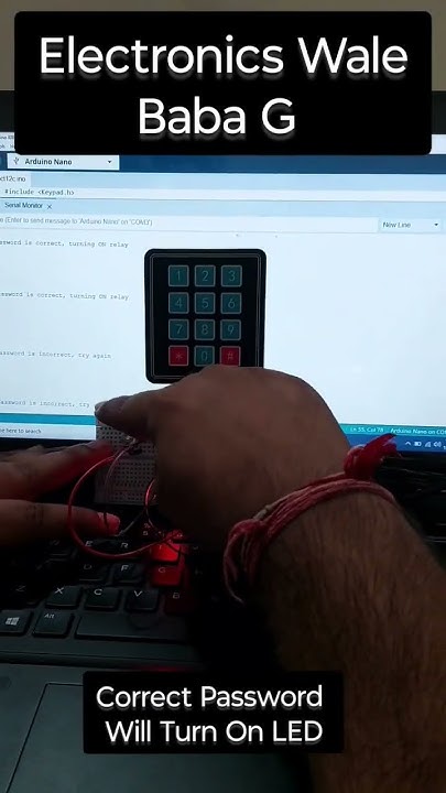 Password Protected Will Turn On LED || Arduino Sensor||Arduino Projects ||4*3 Matrix Keypad ...