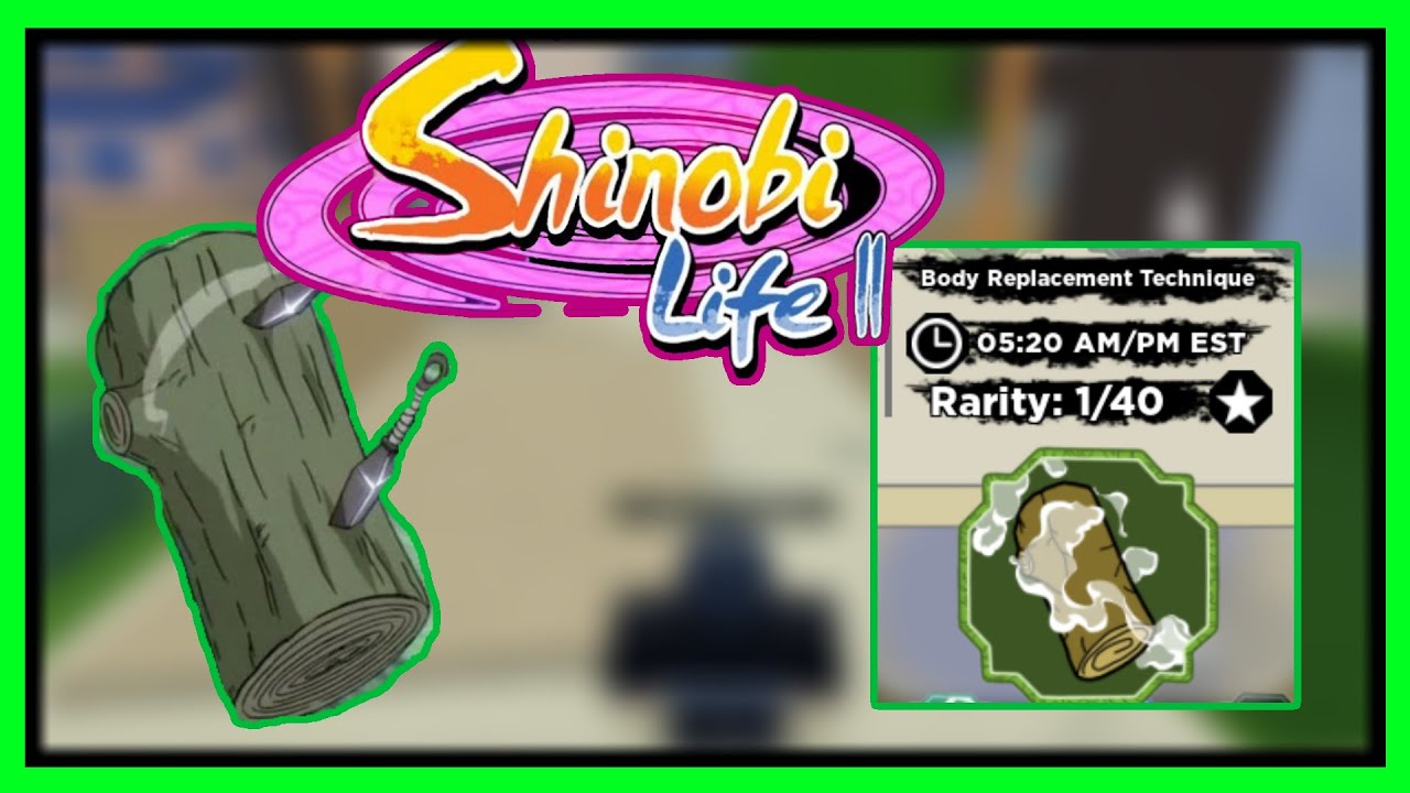 Shinobi Life 2 Body Replacement Technique Location - YouTube