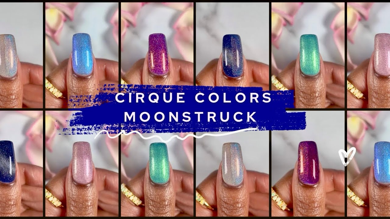 Cirque Colors - Moonstruck 🌙| Satisfying Swatches & Comparisons - YouTube