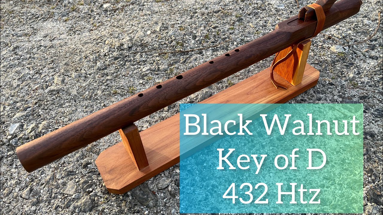Bass D Black Walnut - Native American Style Flute - Elemental Flutes ...