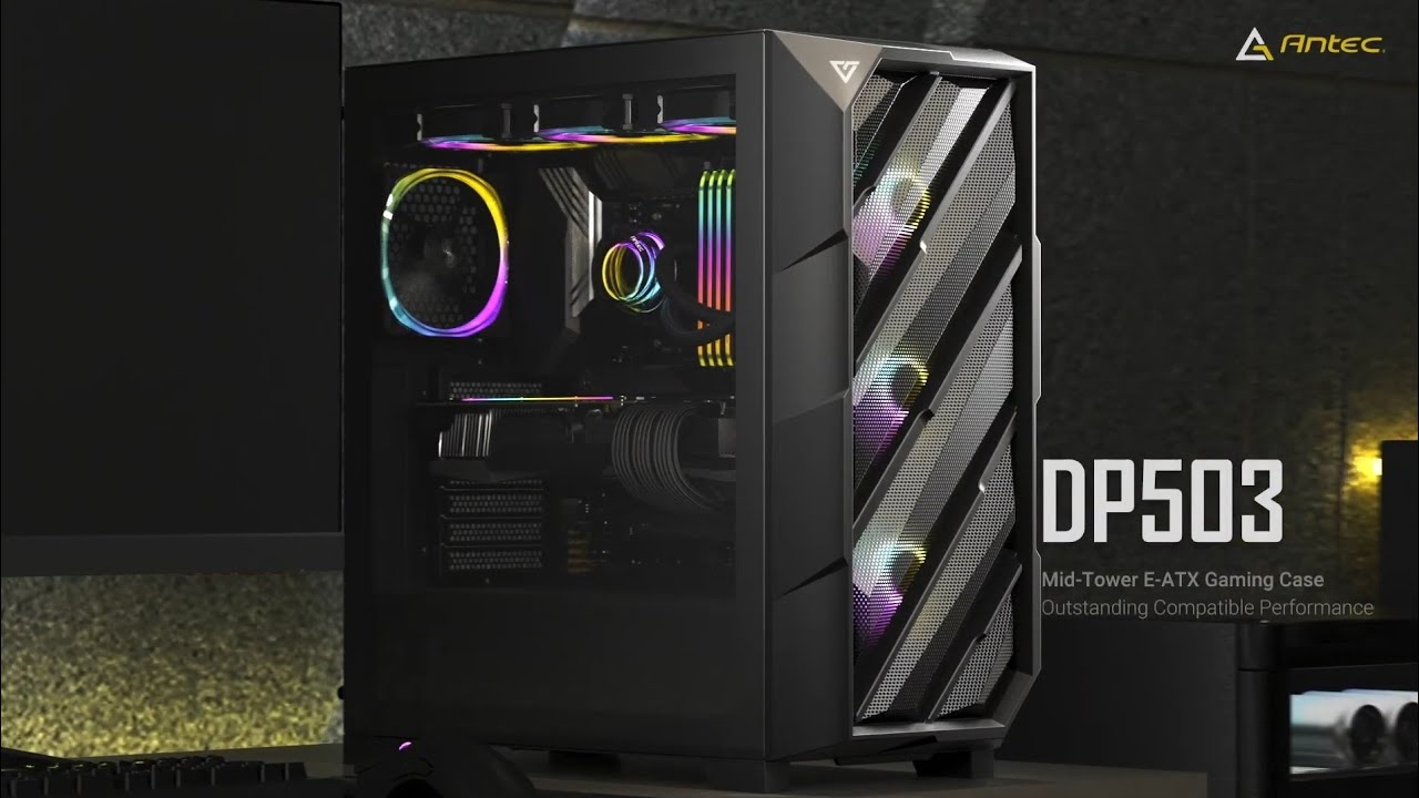 ANTEC Dark League DP503 E-ATX Mid Tower Gaming Case - YouTube