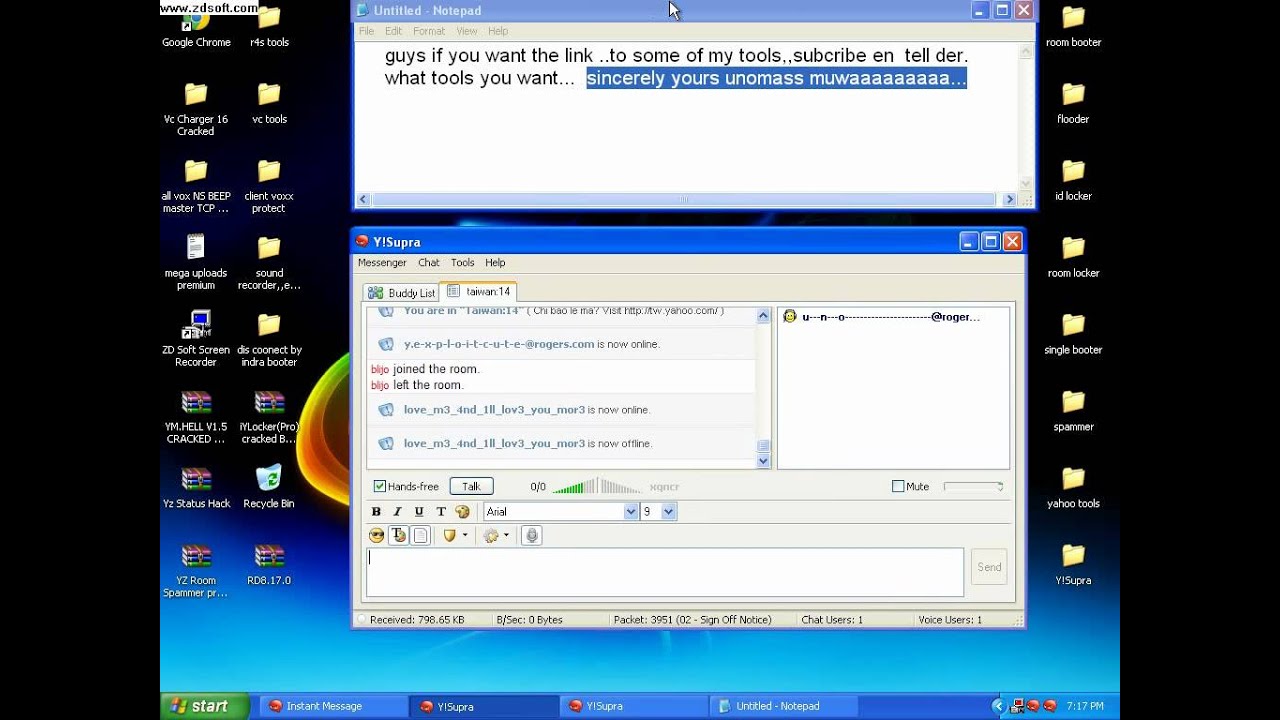 unomass tutorial yahoo booter tools link - YouTube