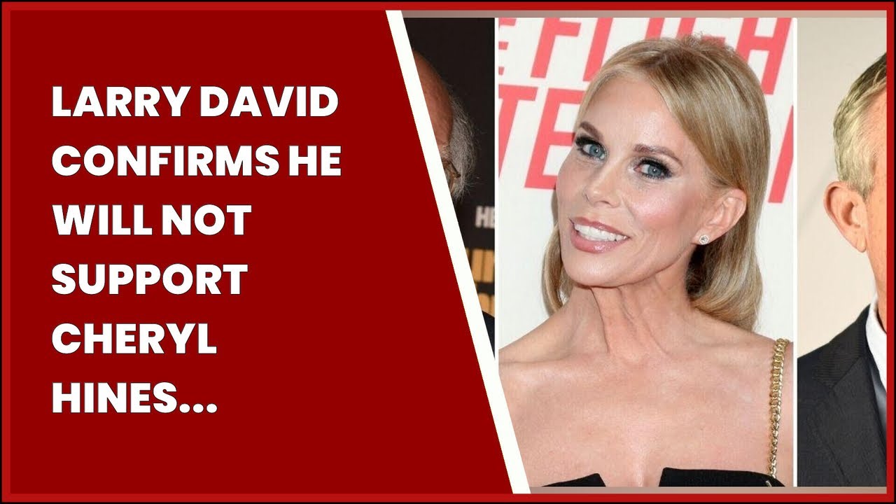 LARRY DAVID CONFIRMS HE WILL NOT SUPPORT CHERYL HINES ANTI VAXXER HUSBAND RFK JR. IN... - YouTube