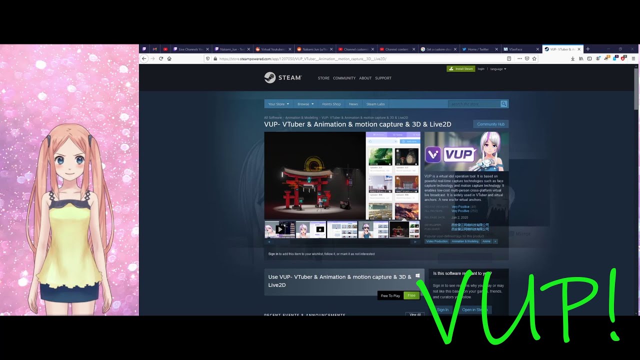 Comparing Vtuber Facetracking Programs, VUP! - YouTube