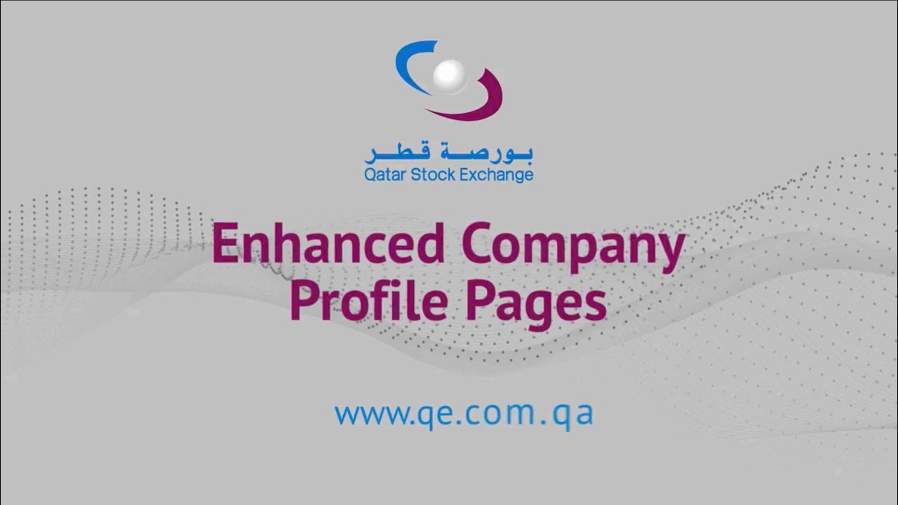 Qatar Stock Exchange(QSE) COMPANY PROFILE (English) - YouTube