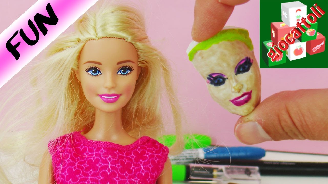 Maschera di Barbie da creare e colorare - Parte 3 - YouTube