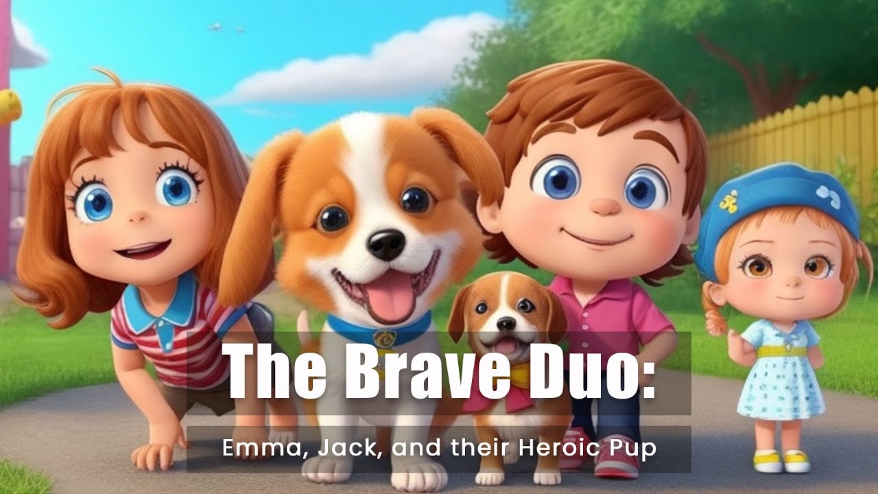 The Brave Duo: Emma, Jack, and their Heroic Pup - YouTube
