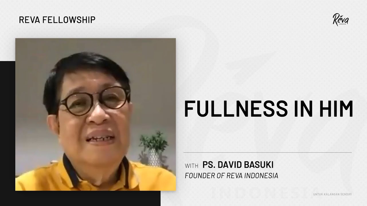 Ps. David Basuki - Fullness in Him - YouTube
