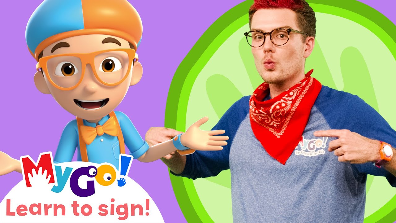 Learn Sign Language with Blippi Wonders! | Monster Truck | MyGo! | ASL ...