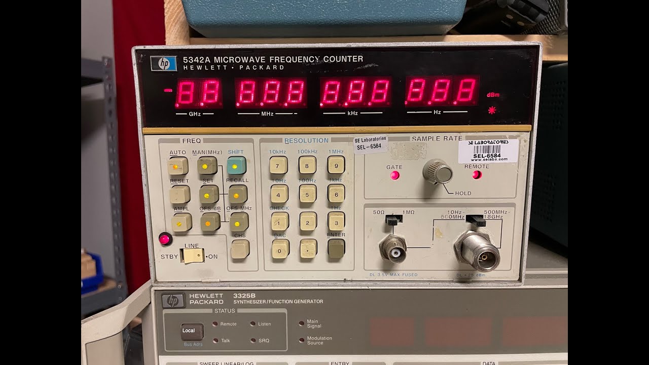 HP 5342A Frequency Counter Upgrade to Option 004 - YouTube