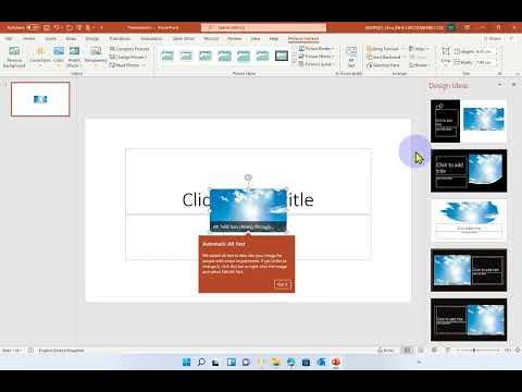 1 How to use Design Ideas in PowerPoint v1 - YouTube