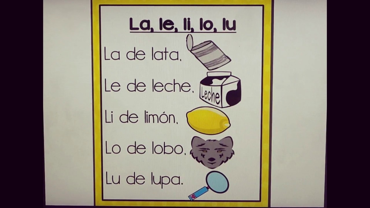 Syllable Poems in Spanish ӏ ӏ Bilingual Education Series - YouTube