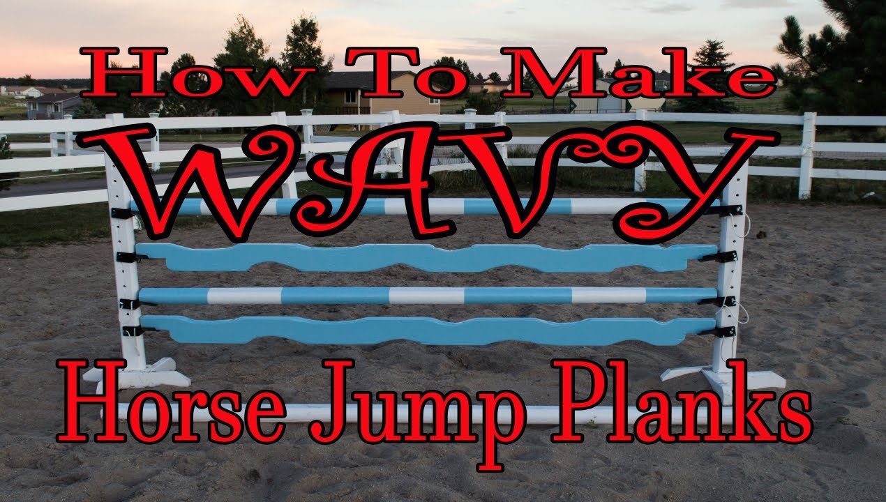 How To Make Wavy Planks For Horse Jumps - YouTube