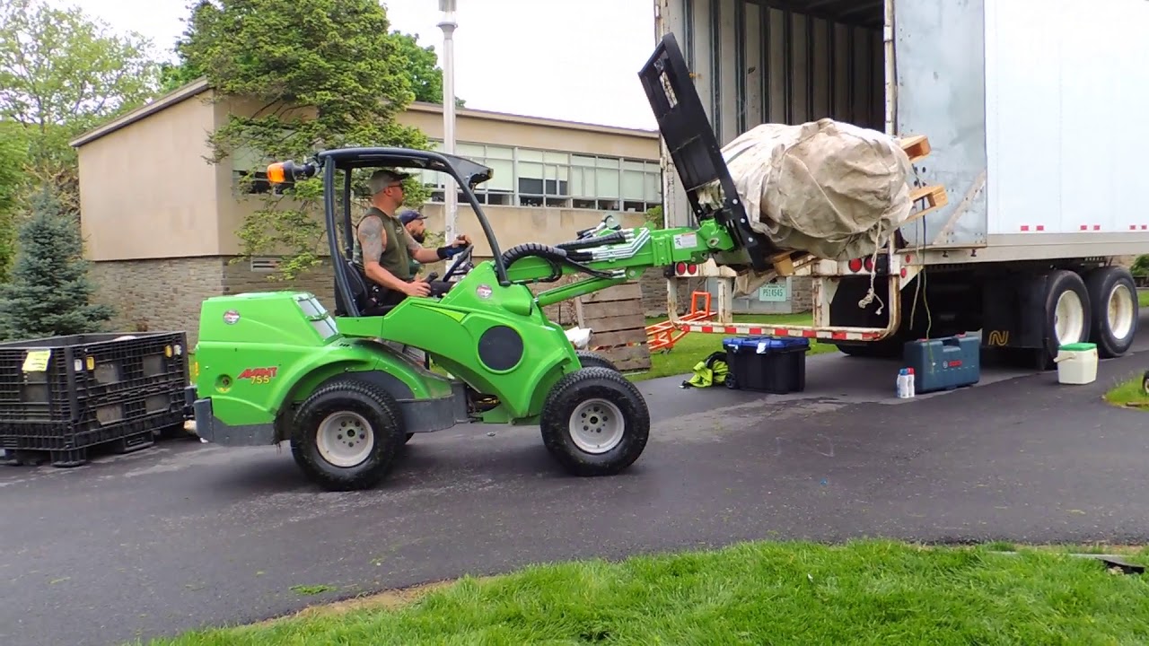 Tent OX Unloading Tent Materials with Ease - YouTube