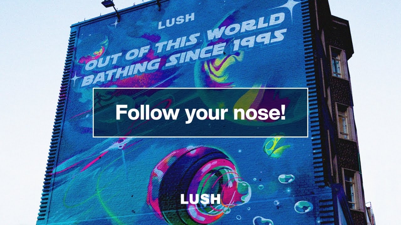 The Ultimate Scented Mural: LUSH BTS - YouTube