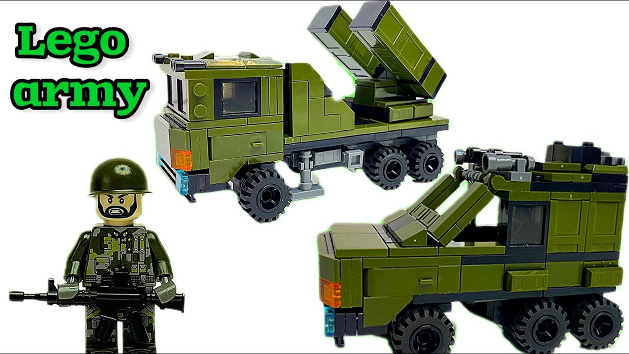 Building a Lego army car:Lego military vehicles - YouTube