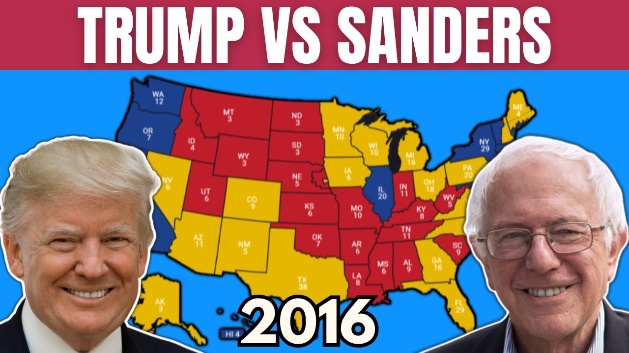 Alternate History | 2016 | Donald Trump vs. Bernie Sanders (Based on ...