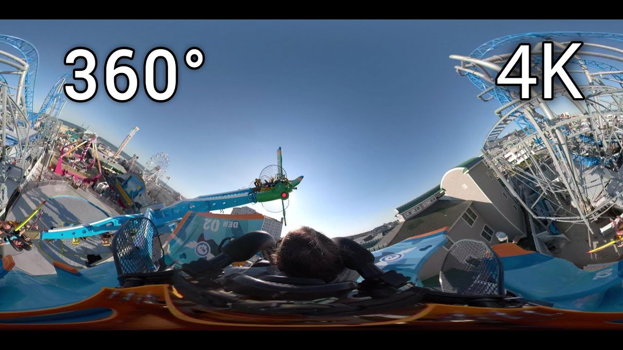 Squadron 33 360° on-ride 4K POV Playland's Castaway Cove - YouTube