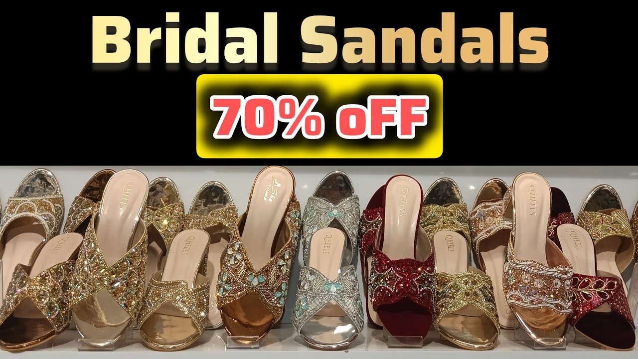 fancy bridal party wear sandals for wedding | dhulhan chappal - YouTube
