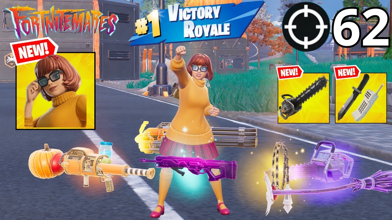 62 Elimination VELMA (SCOOBY DOO) Solo Vs Squads WINS Zero Build (NEW ...