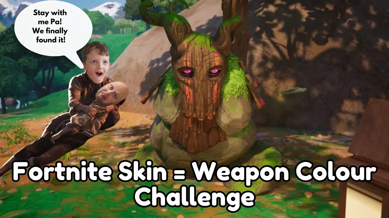 Fortnite Color Challenge: Only Using Weapons Matching Our Skins! (2 ...