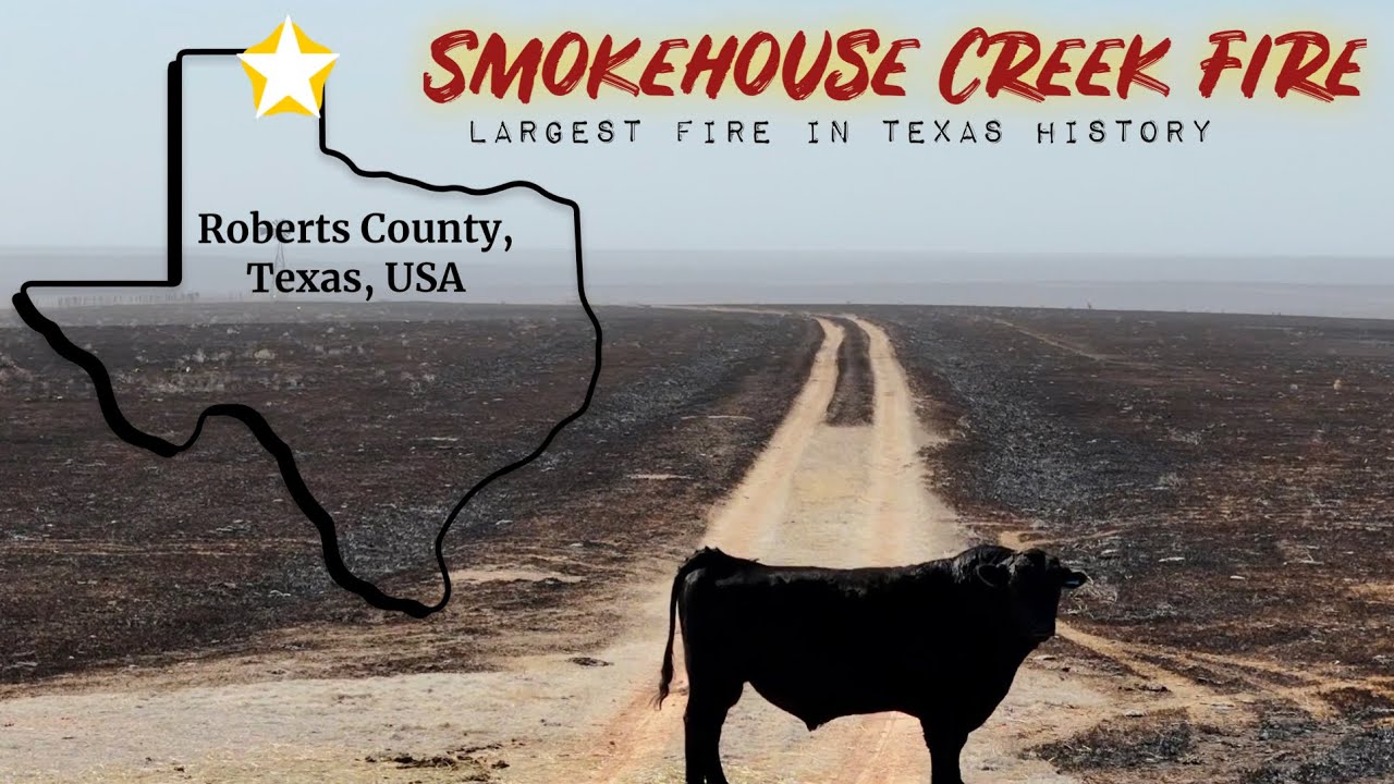 Largest🔥in Texas History - Smokehouse Creek Wildfire - Roberts County ...