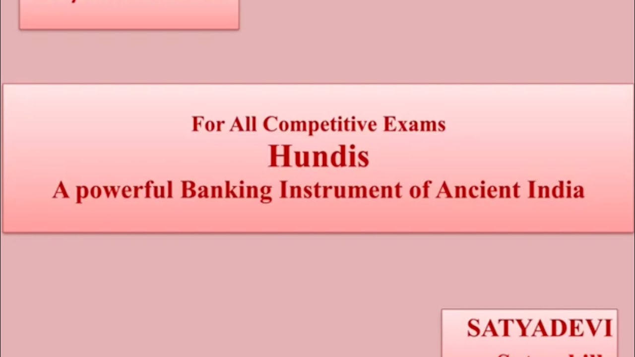 Hundis, a powerful banking instrument of Ancient India, still popular ...