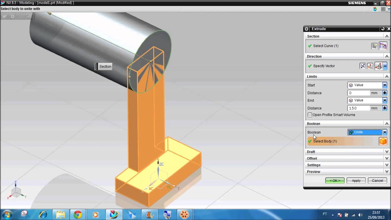 NX CAD - Suporte de eixo - YouTube