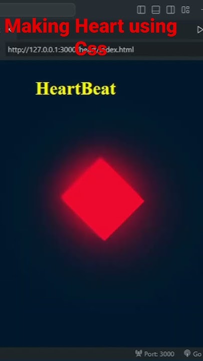 How To Make Heart Using Css Making Heartbeat Coding Python Code