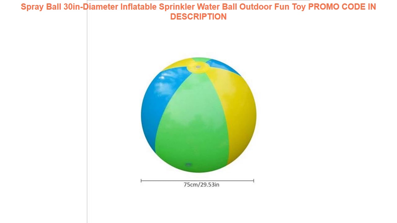 Promocje Spray Ball 30in-Diameter Inflatable Sprinkler Water Ball ...
