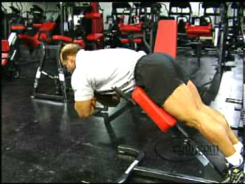 Lower Back Hyper-extensions - YouTube