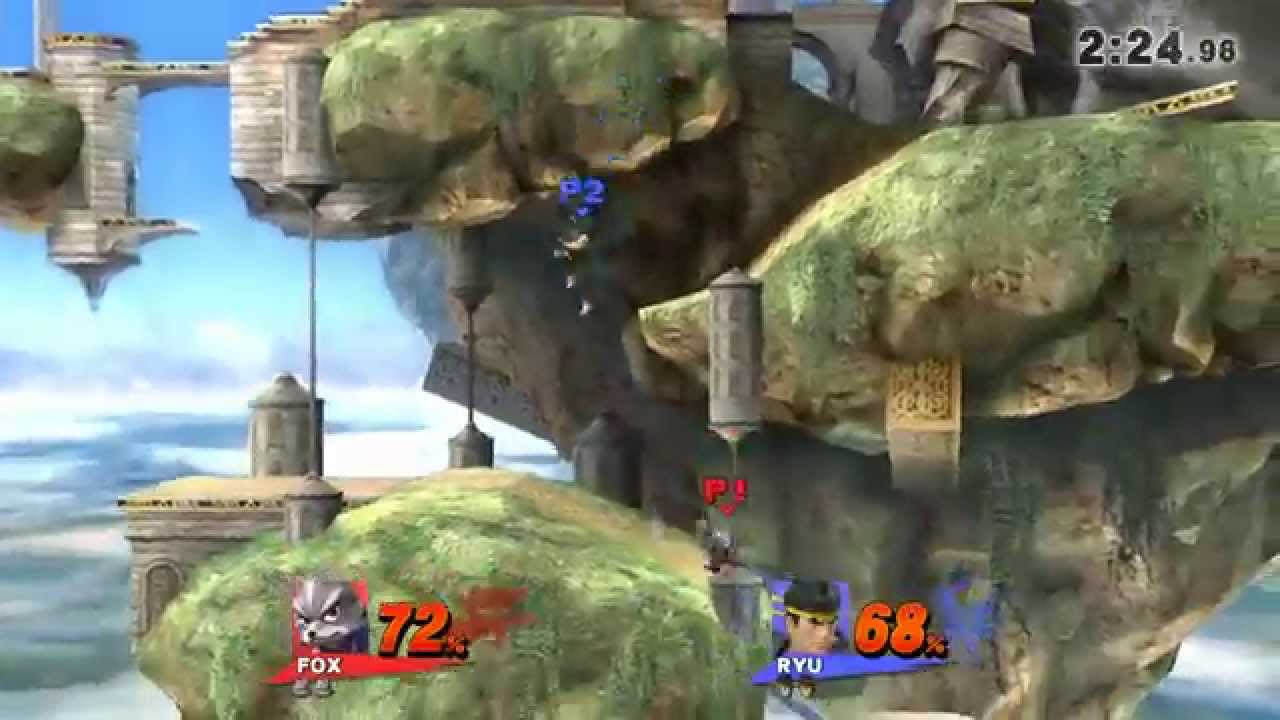 SSB4 Ryu VS Wolf(Fox Custom) - YouTube