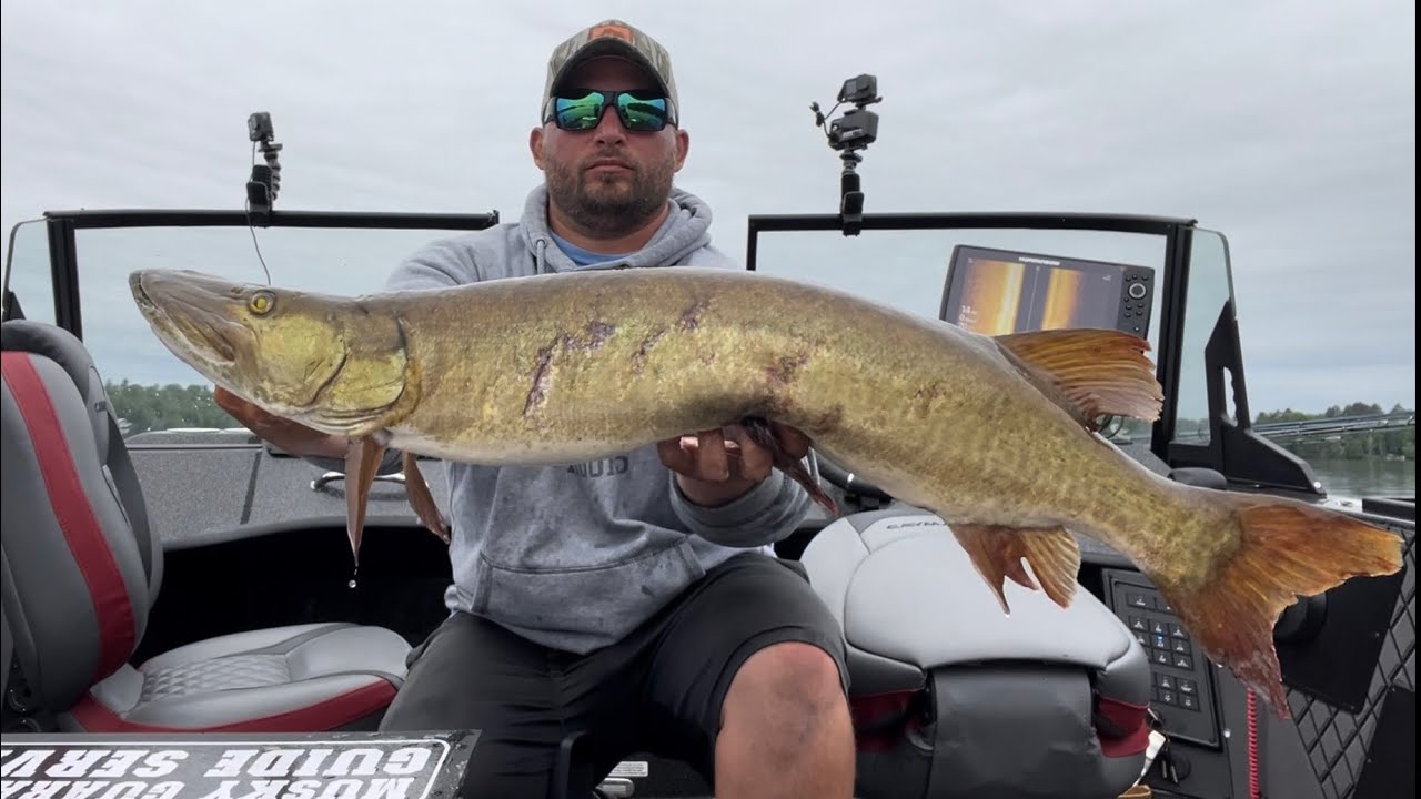 EPIC Musky catch using side imaging!! - YouTube