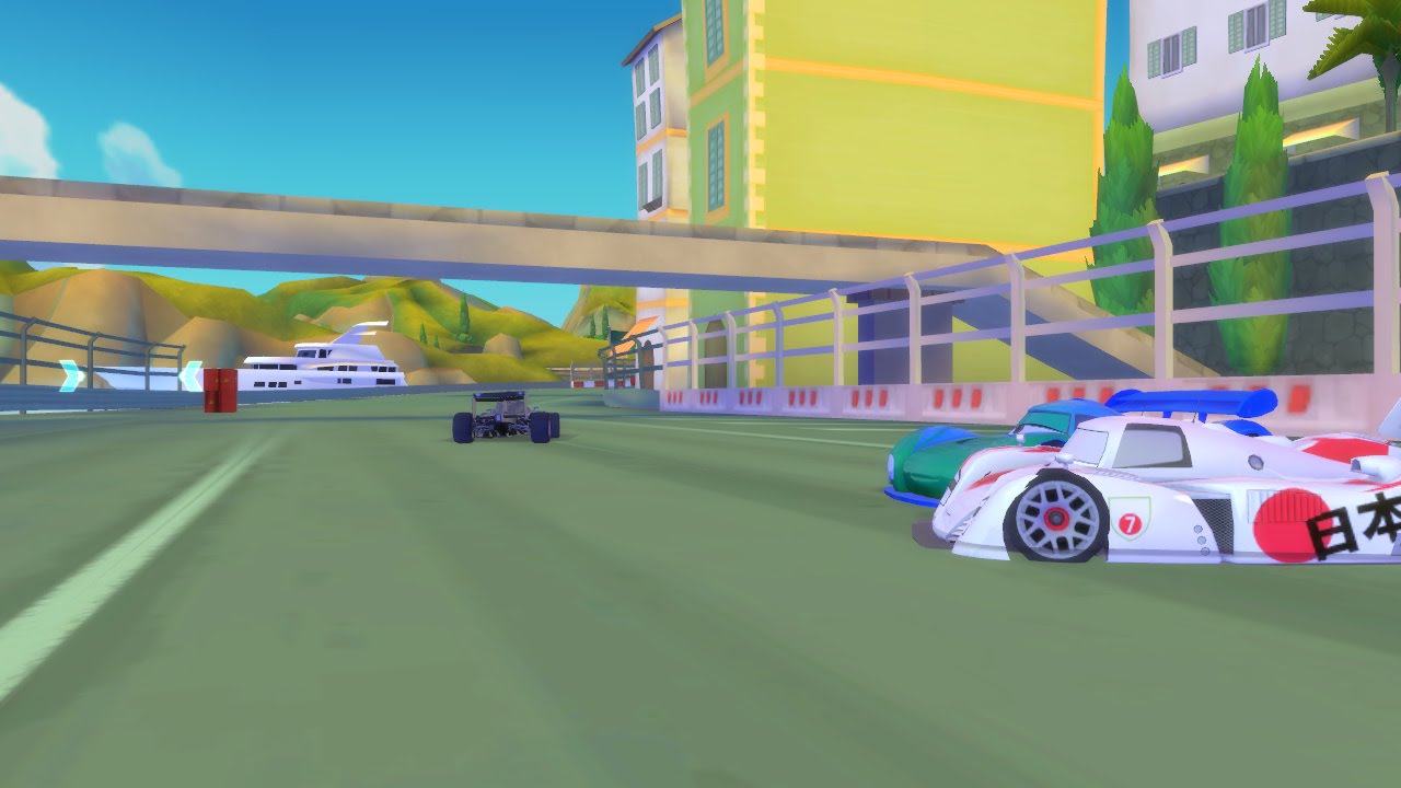 Cars 2 the Video Game - Le Motor Racers in Porta Corsa - YouTube