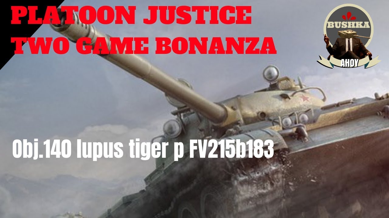 LUPUS-Obj.140-Tiger P-FB215b183 Platoon gameplay World of Tanks Blitz ...