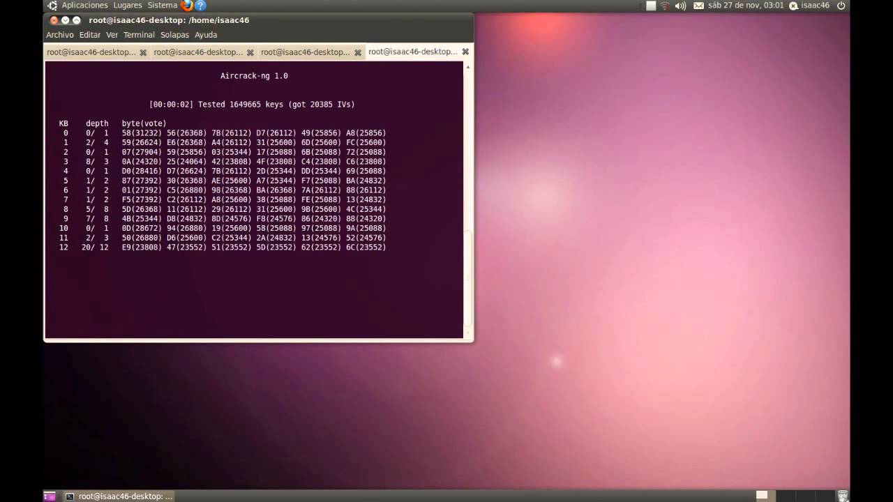 Descifrar claves red wifi WEP - YouTube