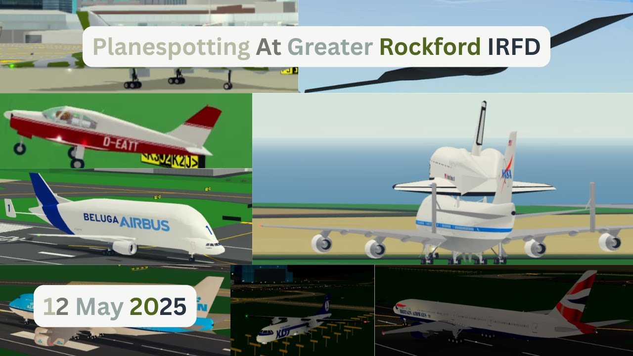 Planespotting At Greater Rockford IRFD 12 May 2025 - YouTube
