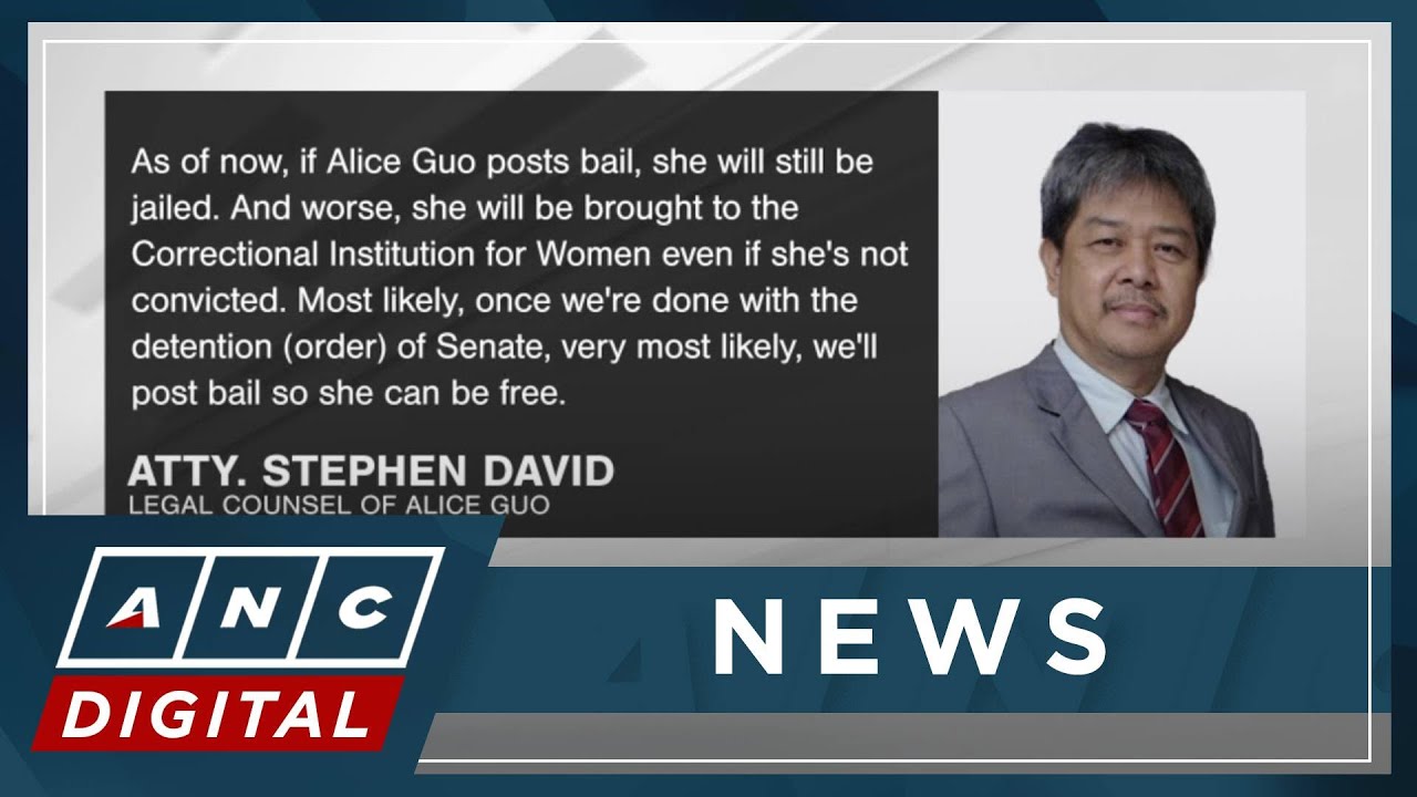 Lawyer: Alice Guo 'most likely' to post bail once Senate hearings ...
